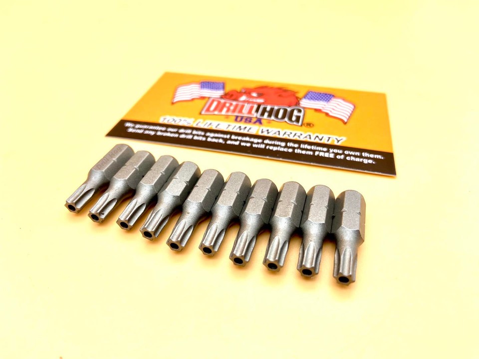 Drill Hog® T-30 Torx Bit T-30 TAMPER PROOF SECURITY Star Insert Bit 10 ...
