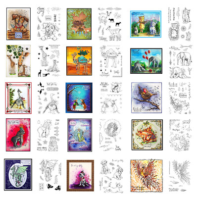 Nature Fantasy Animal Silicone Clear Stamps Stencil for Diy ...