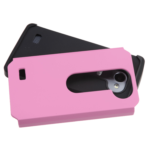 LG Destiny L21G Power L22C Hybrid Leon Slim Dual Layer Fusion Case Hard ...