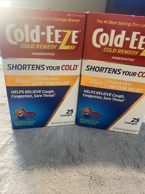 Cold-Eeze Cold Remedy Plus Flu , Mixed Berry 25 Lozenges Pack 2 | eBay