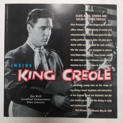 Elvis Presley Inside King Creole 1999 book Ger Rijff Jean Paul ...