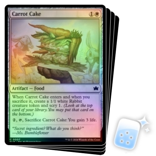 FOIL CARROT CAKE X4 Bloomburrow BLB Magic MTG MINT CARD | eBay