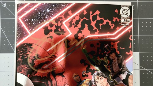 DC ALL-IN SPECIAL #1 Daniel Sampere Foil Wraparound SIGNED SCOTT SNYDER ...