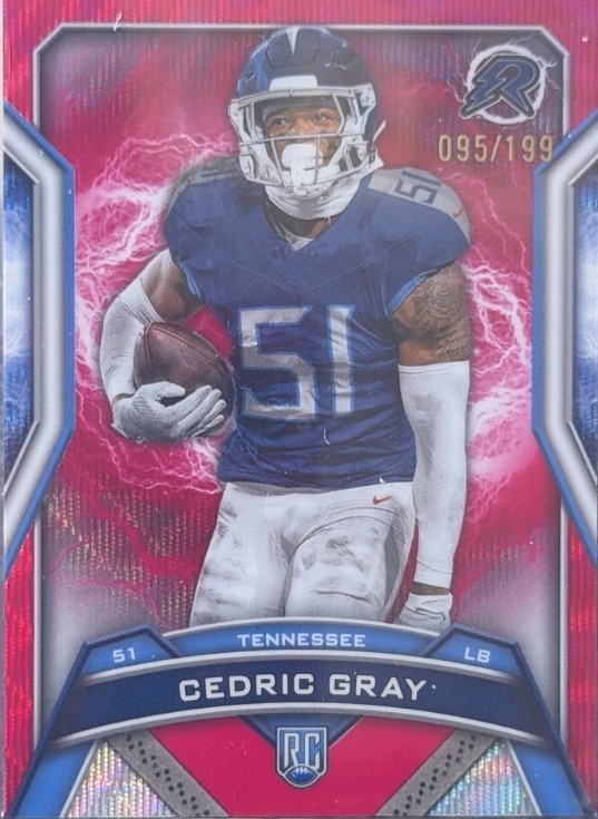 2024 Topps Resurgence - Rookies Cedric Gray #193 Crimson Surge ...