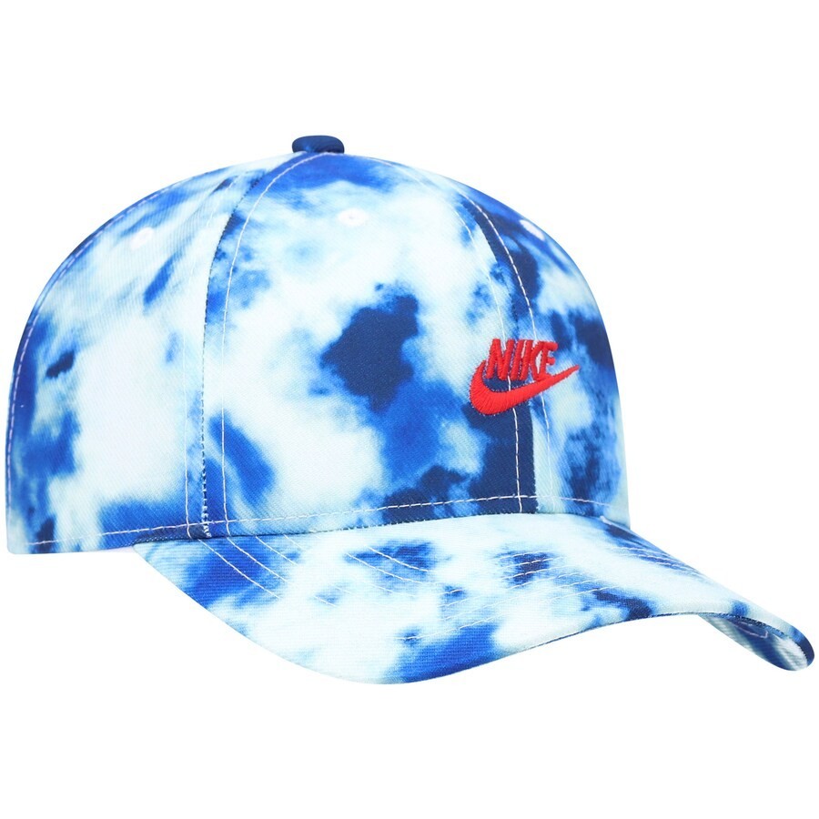 Nike Tie-Dye Boys Girls 4/7 White Blue Hat Cap Adjustable New with Tags ...