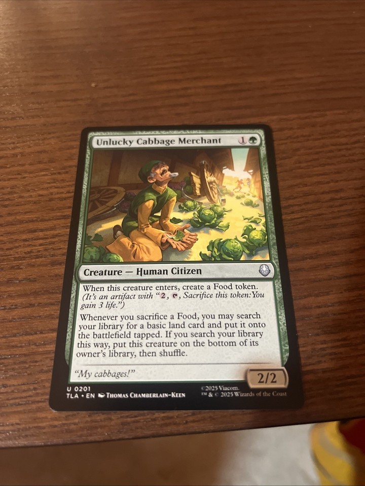 Unlucky Cabbage Merchant Avatar: The Last Airbender Regular Uncommon ...