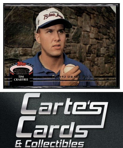 Tim Crabtree 1993 Topps Stadium Club Jack Murphy #29 Toronto Blue Jays ...
