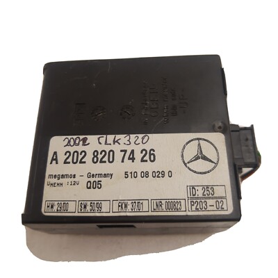#05# 02 Mercedes-Benz CLK320 Anti Theft Control Module A 202 820 74 26 ...
