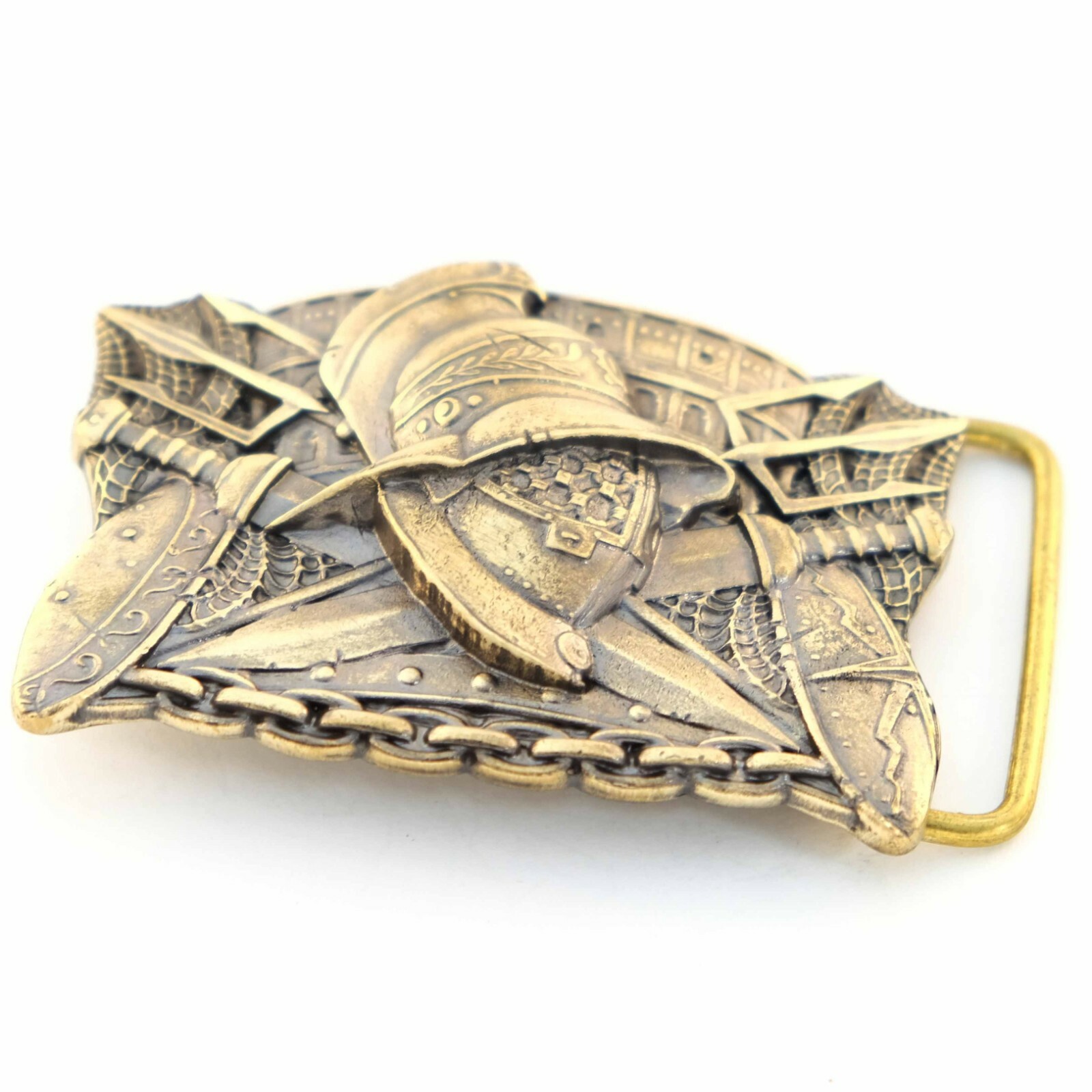 Belt buckle "Gladiator"; swordsman belt buckle; ancient warrior buckle ...