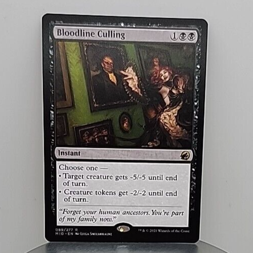MTG Bloodline Culling Innistrad: Midnight Hunt 089/277 Regular Rare | eBay