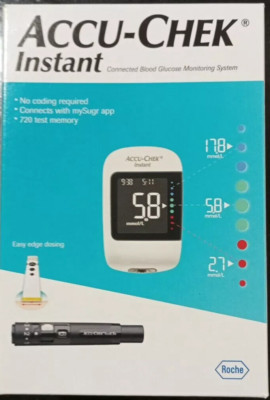 New ACCU-CHEK Instant Set Blood Glucose Meter UK Spec, Measures In mmol ...
