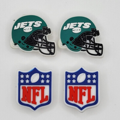 NFL New York Jets Football Helmet For Crocs Shoe Charms Jibbitz - 4 ...