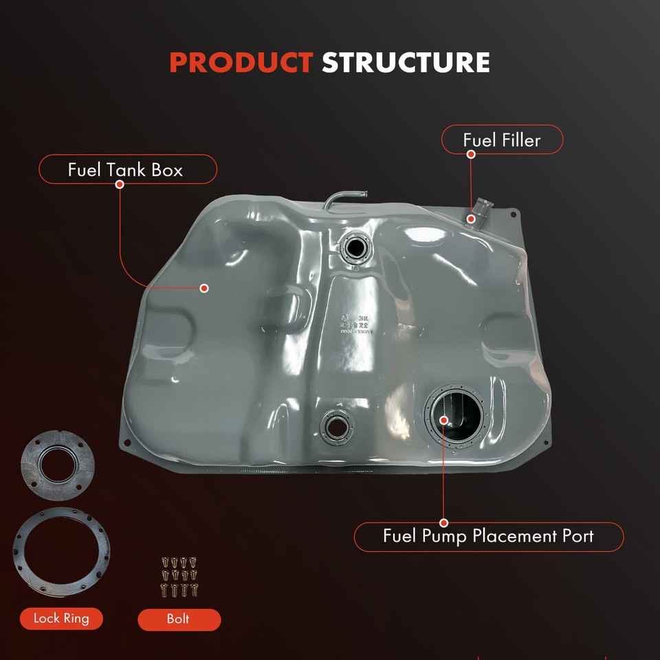 New 13 Gallons Fuel Tank for Geo Prizm Toyota Corolla 1993-1997 L4 1.6L ...