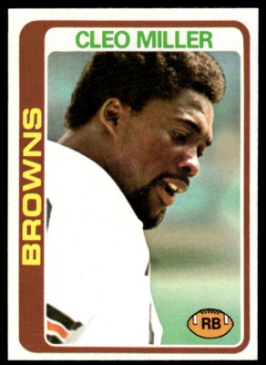 1978 TOPPS CLEO MILLER B CLEVELAND BROWNS #394 | eBay