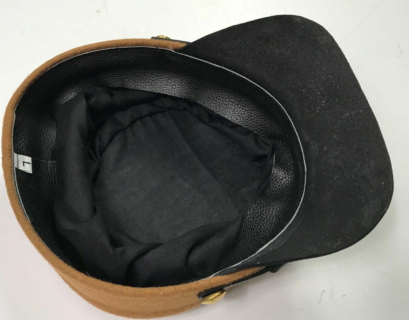 CIVIL WAR CSA CONFEDERATE BUTTERNUT WOOL KEPI FORAGE CAP HAT-ALL SIZES ...