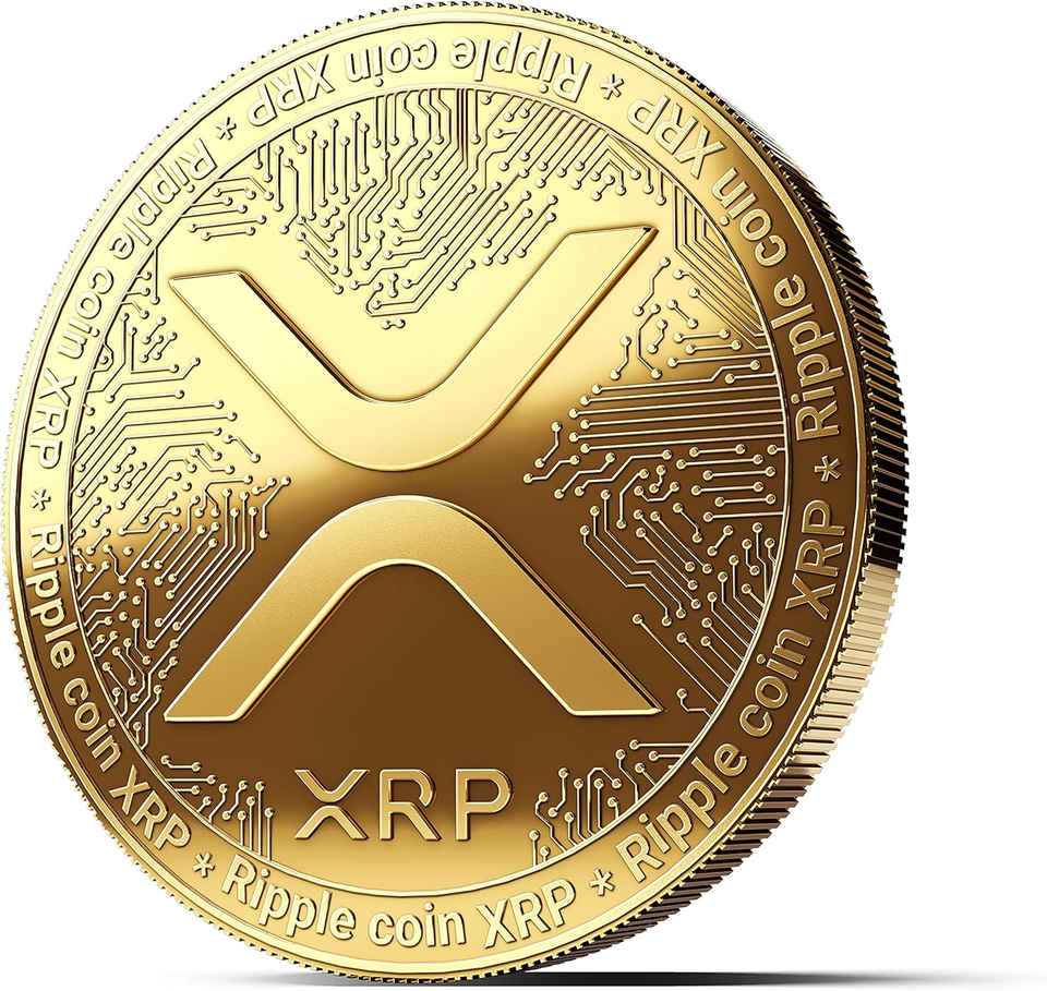Physical XRP Coin Plated with 24-Carat Gold. a Real Collector‘S Item ...