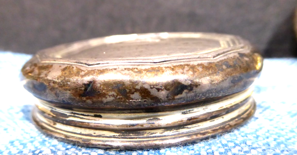 Vintage Sterling Silver Lids Monogram W lot of 2 14g | eBay