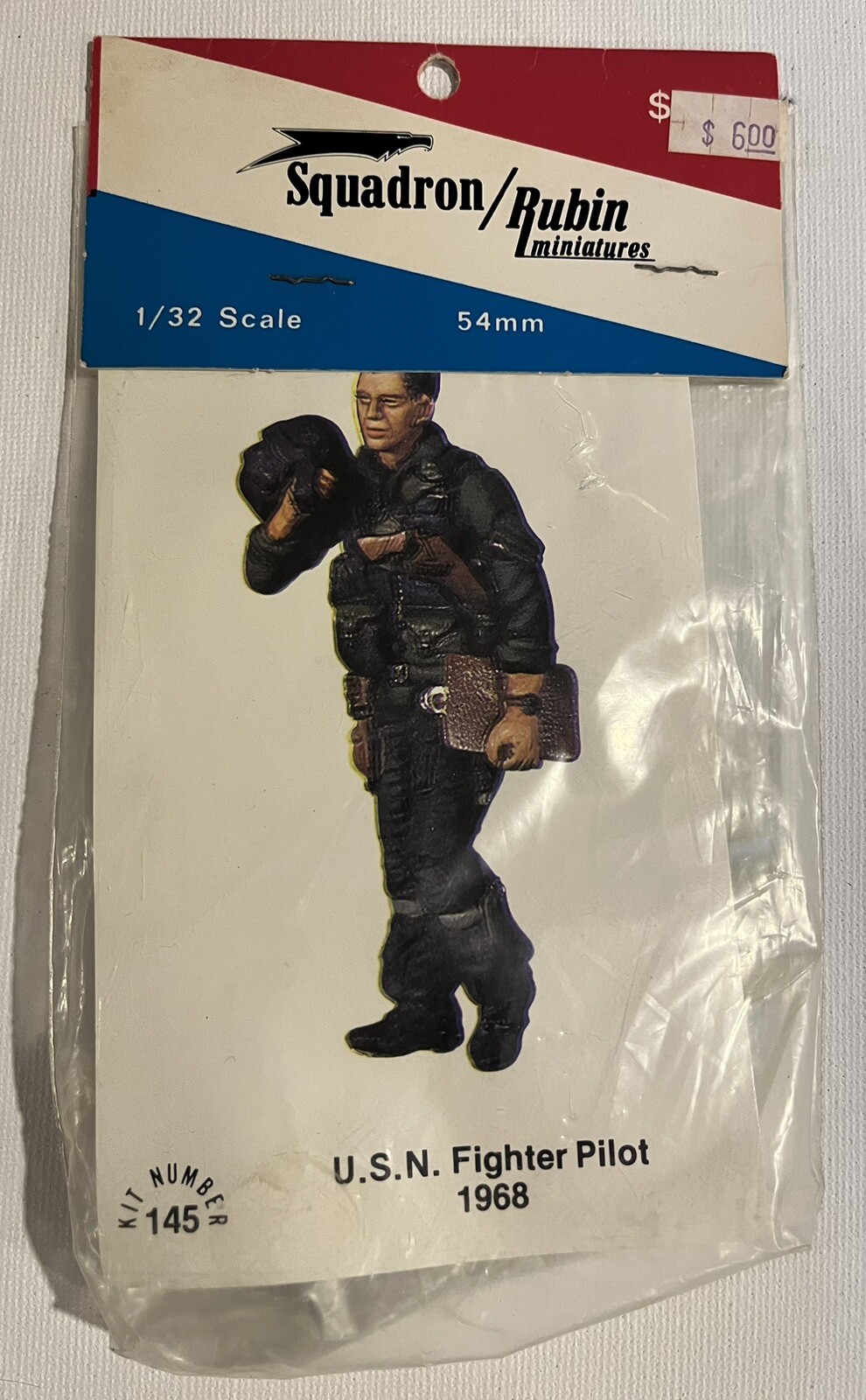 Squadron Rubin Miniatures Kit #145 U.S.N. Fighter Pilot 1968 1/32 scale ...