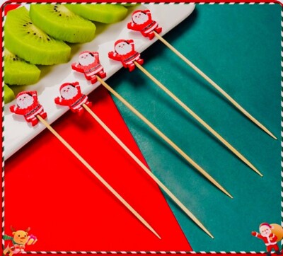 Santa Claus picks for baking and bartending, 4.75 inches | eBay