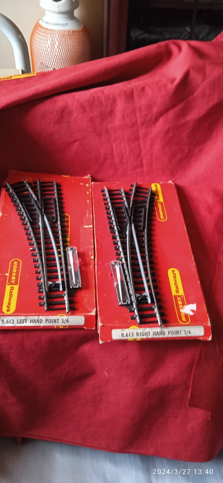 Pair of Hornby R612 LH and R613 RH 00 Gauge Points for sale online | eBay