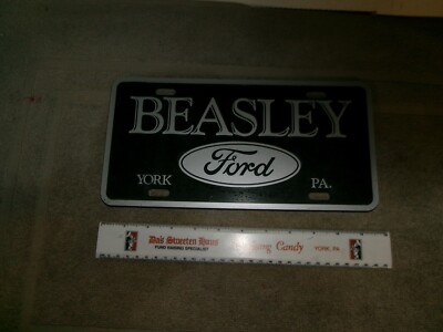 BEASLEY FORD DEALERSHIP LICENSE PLATE YORK PA UNUSED | eBay
