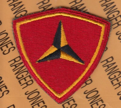 USMC Marine Corps 3rd MAR DIV Division cotton 3" patch B | eBay