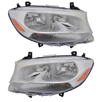 PAIR OF HEADLIGHTS FITS MERCEDES-BENZ SPRINTER 1500 2500 2019 2020 910 ...