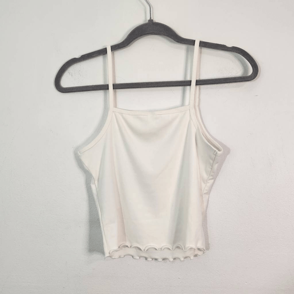 BP Ivory Cropped Tank Top Size Small Cream Tank Top NWT Simple Cami | eBay