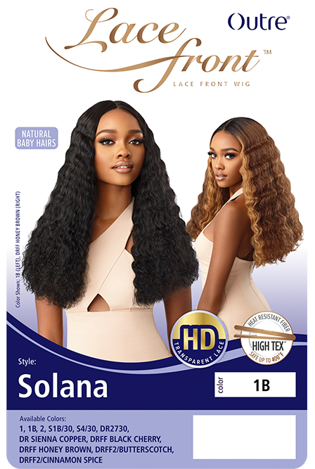 SOLANA - Outre Synthetic Pre-Plucked I-Part HD Swiss Lace Front Wig | eBay