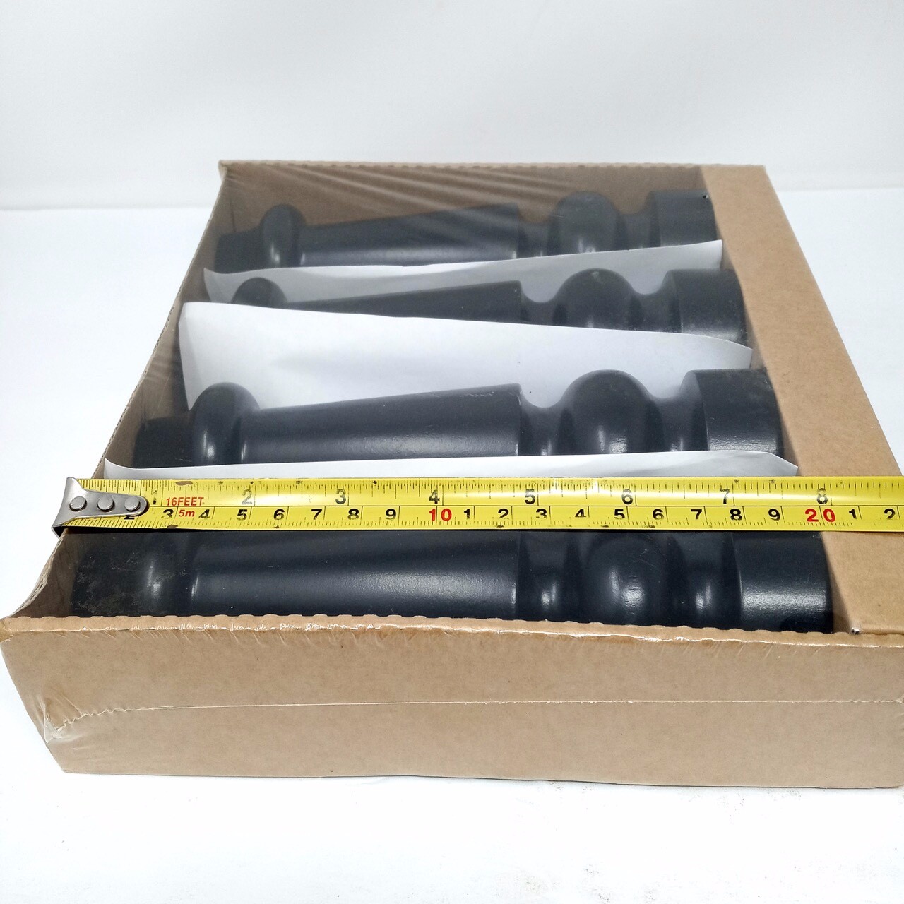Ikea Brattvag 7 7/8" Black Wood Bed Furniture Leg Risers 4 Pc Set (603. ...