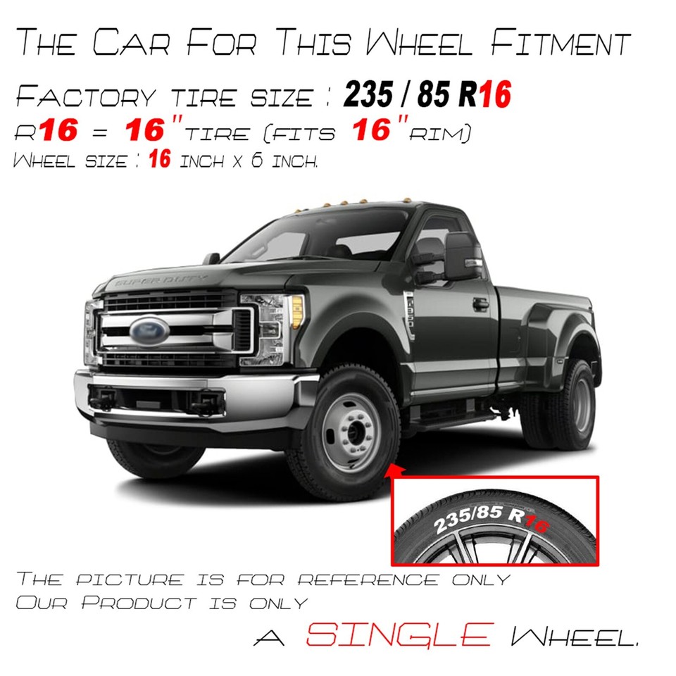 For Ford F350SD DRW Super-Duty OEM Design Wheel 16" Dually Steel 99-04 ...
