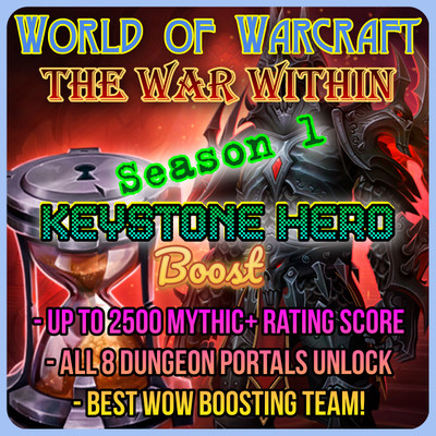 World of Warcraft TWW Keystone Hero Boost Portals Unlock EU US WoW ...