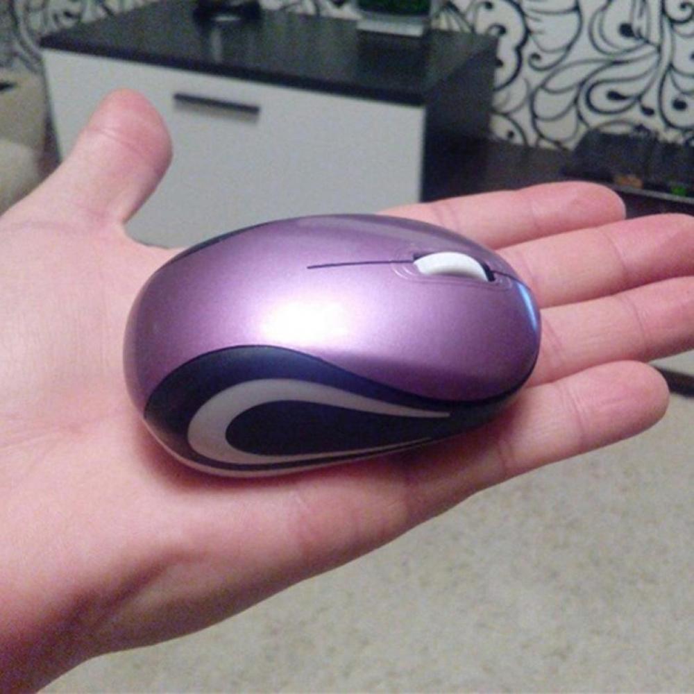 Fashion Cute MINI 2.4 GHz Wireless Optical Mouse Small Mice For PC ...