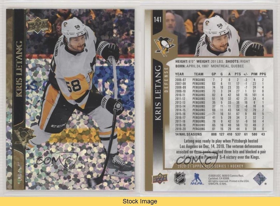 2020-21 Upper Deck Speckled Rainbow Foil Kris Letang #141 READ 0s8s | eBay