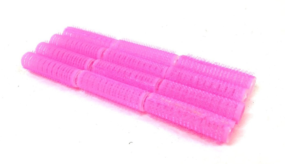 Mini Self Grip Hair Rollers 12 Pack Tiny Plastic 1.5cm Diameter Fast ...