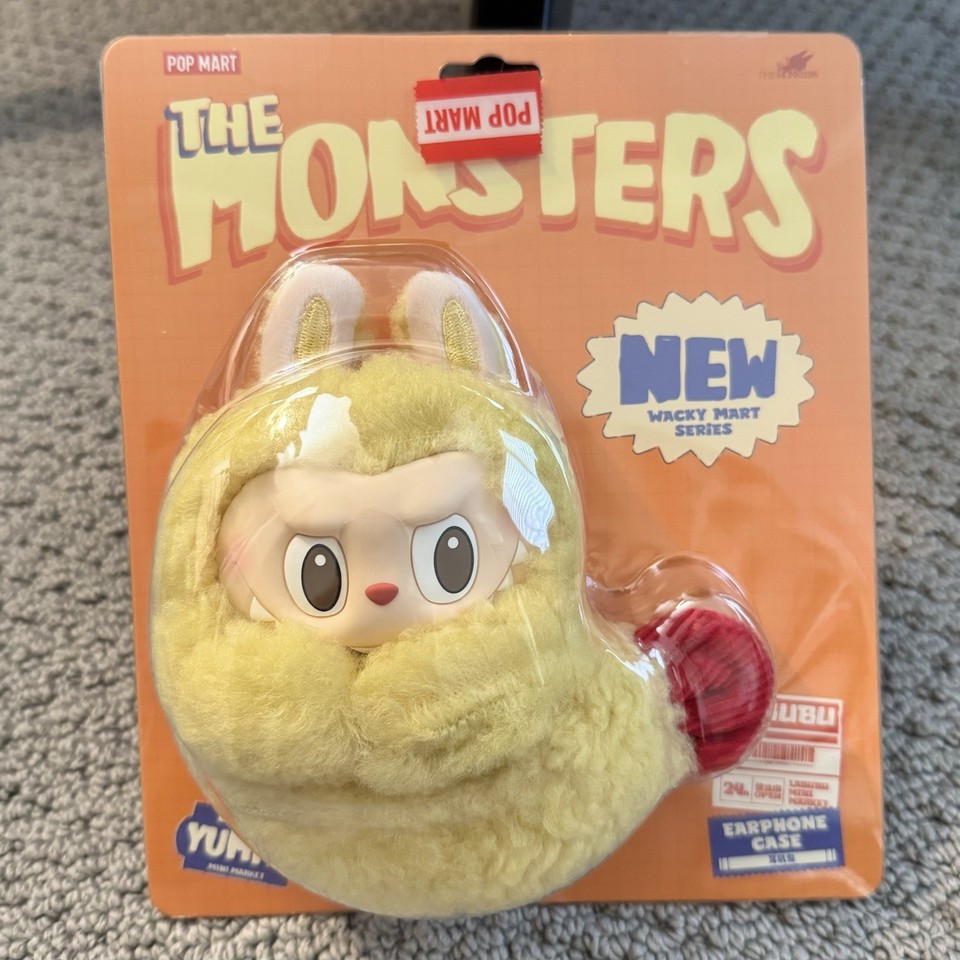🍤 Authentic Pop Mart Labubu Wacky Mart Shrimp Tempura Earphone Case ...