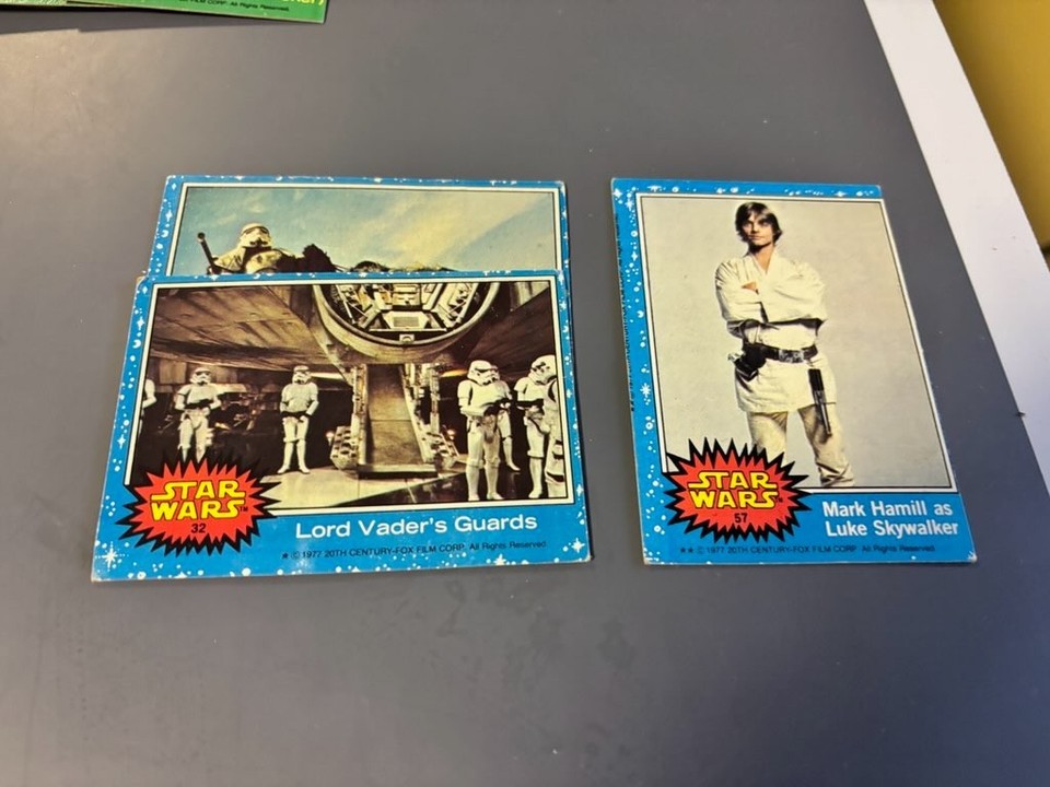 Star Wars Movie Topps Trading Card Mixed Lot 1977-78 Green,Yellow, Red ...