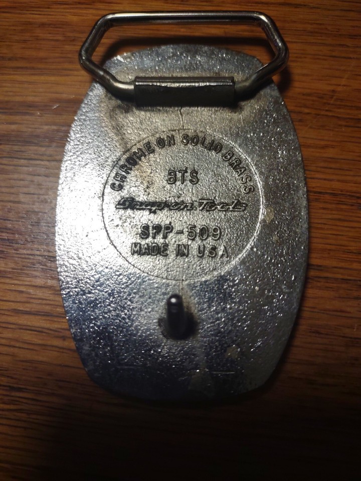 New Snap On Tools Auto Mechanic Wrencher Silver Vtg Belt Buckle Solid ...