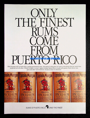 Captain Morgan Spiced Rum 1995 Trade Print Magazine Ad Alcohol Poster ...