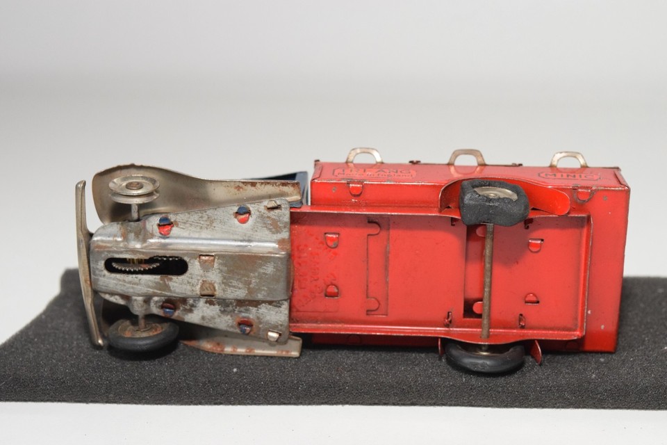 A78 1:30 ?? TRIANG MINIC TINPLATE REFUSE TRUCK BLUE RED EXCELLENT | eBay