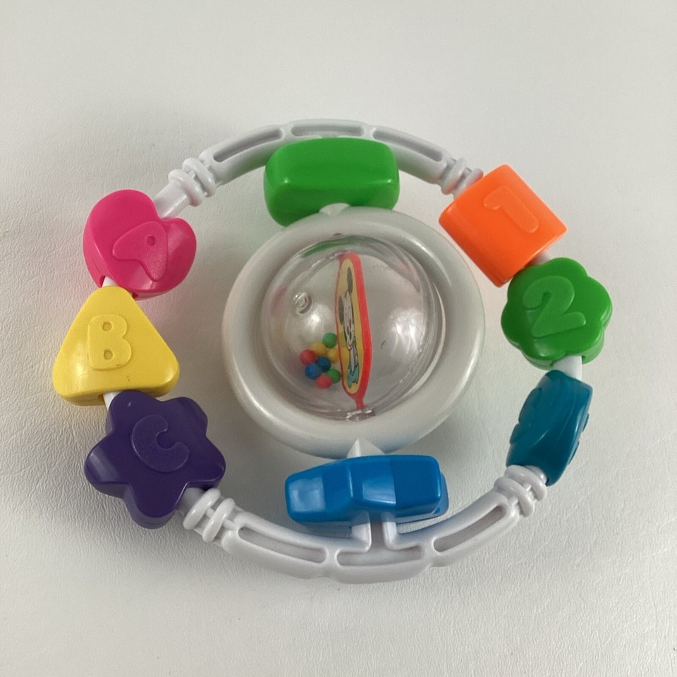 Disney Baby Mickey Mouse Minnie Spinner Rattle Activity Infant Toy ...