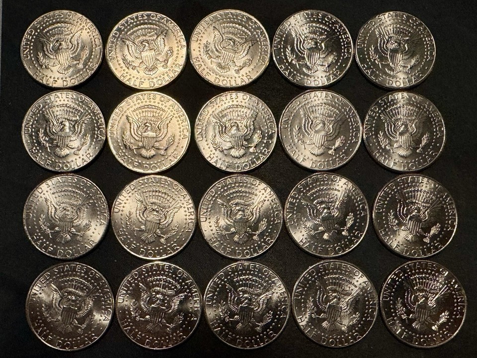 Roll (20 Coins, No Repeats!) of NIFC Kennedy Half Dollars. Better/AU ...