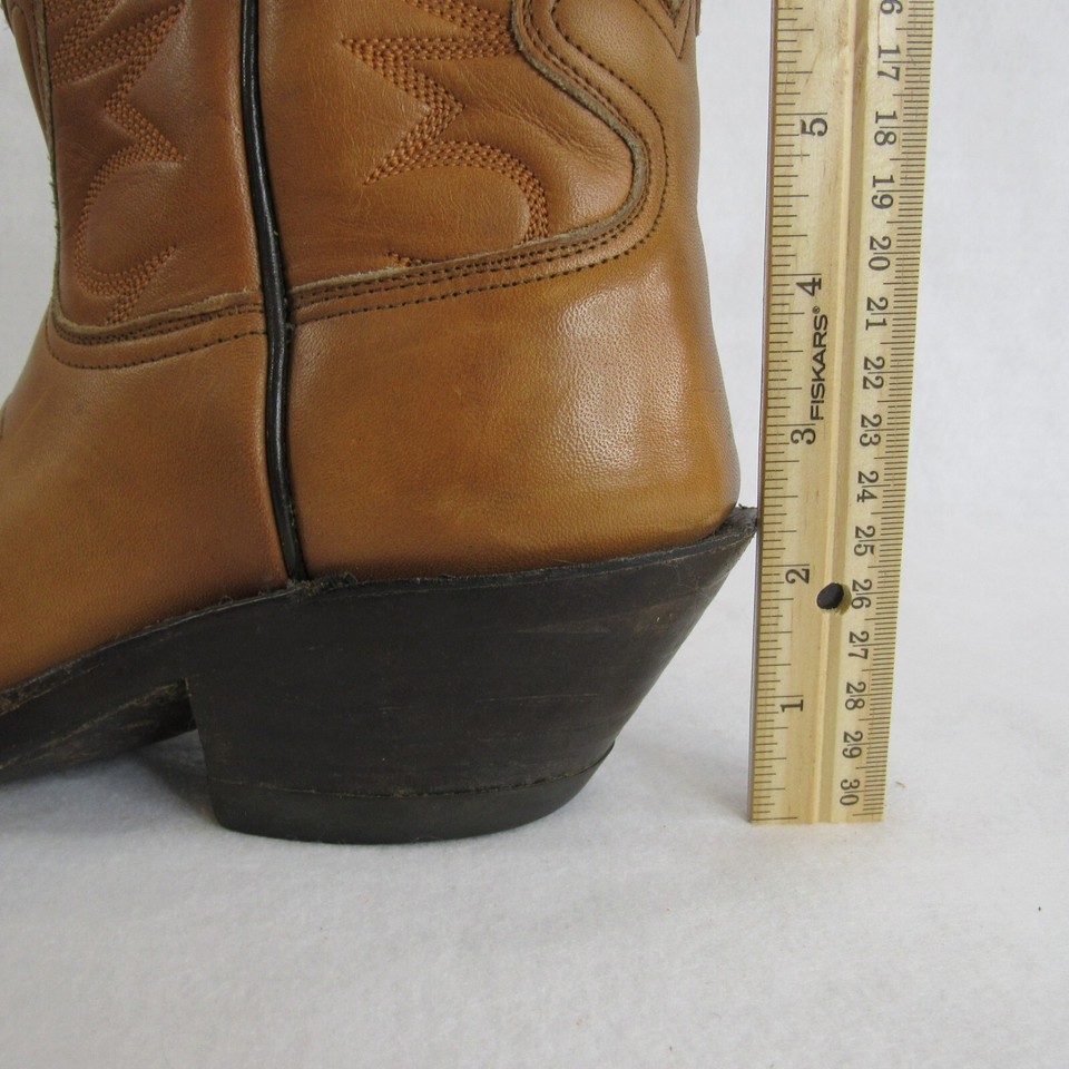 Handmade Bowman's Wilson Boot Co. Brown Leather Western Boots Women's 7 ...
