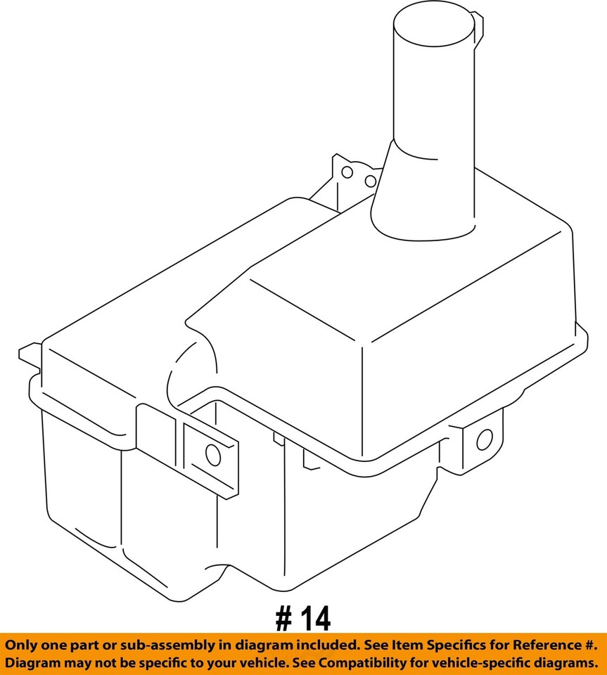 MITSUBISHI OEM 14-24 Mirage G4 Wiper Washer Components-Washer Reservoir ...