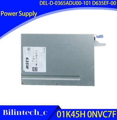 FOR DELL T3600 T5600 635W Power Supply NVC7F 1K45H DEL-D-0365ADU00-101 ...
