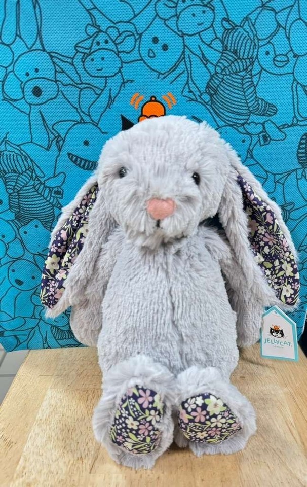 NEW with tag Jelly cat Medium Blossom Silver Bunny ‘Bloom | eBay