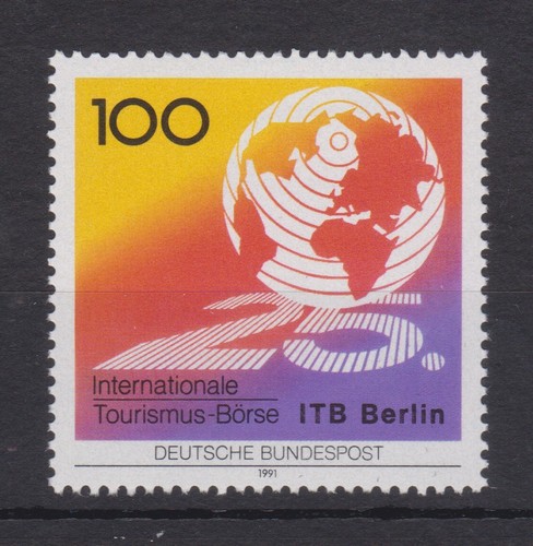 WESTDEUTSCHLAND POSTMARKE DEUTSCHE BUNDESPOST 1991 TOURISMUSMESSE ...