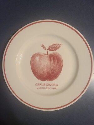 Apple Grove Inn Collector 11 inch Dinner Plate. Medina, NY. Homer ...