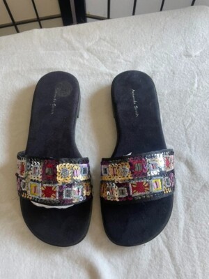 NWOT Amanda Smith Bohemian Sequin Slides | eBay