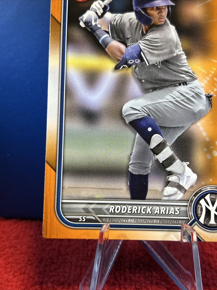 2022 Bowman Draft 1st Edition Roderick Arias Orange Paper 11/25. ! | eBay